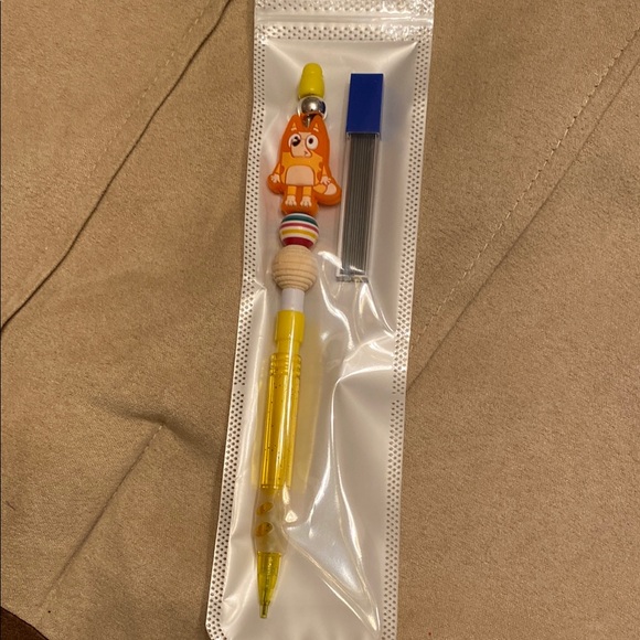 Other | Handcrafted Bingo Cute Character Yellow Mechanical Pencil Set ...